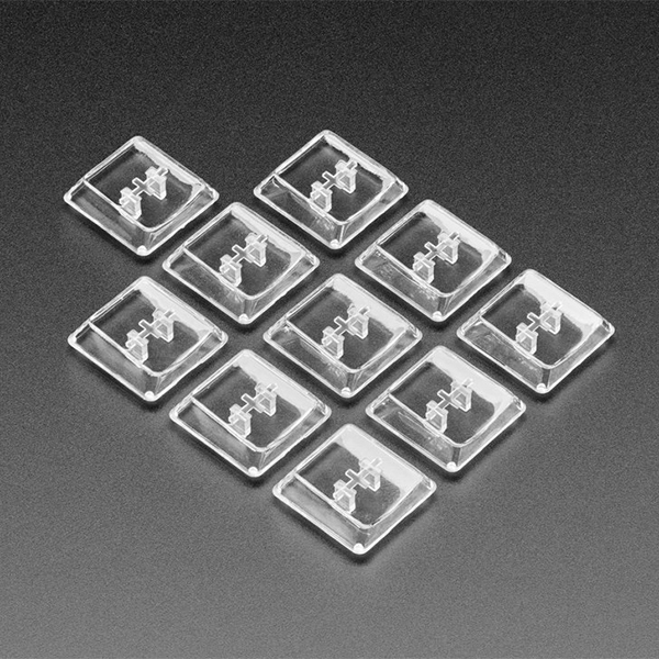 Clear Kailh CHOC Slim Key Caps x 10 pack [ada-5110] / 디바이스마트