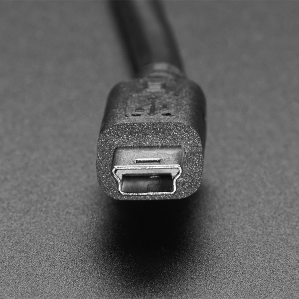Panel Mount Extension USB Cable - Mini B Male to Mini B Female [ada ...