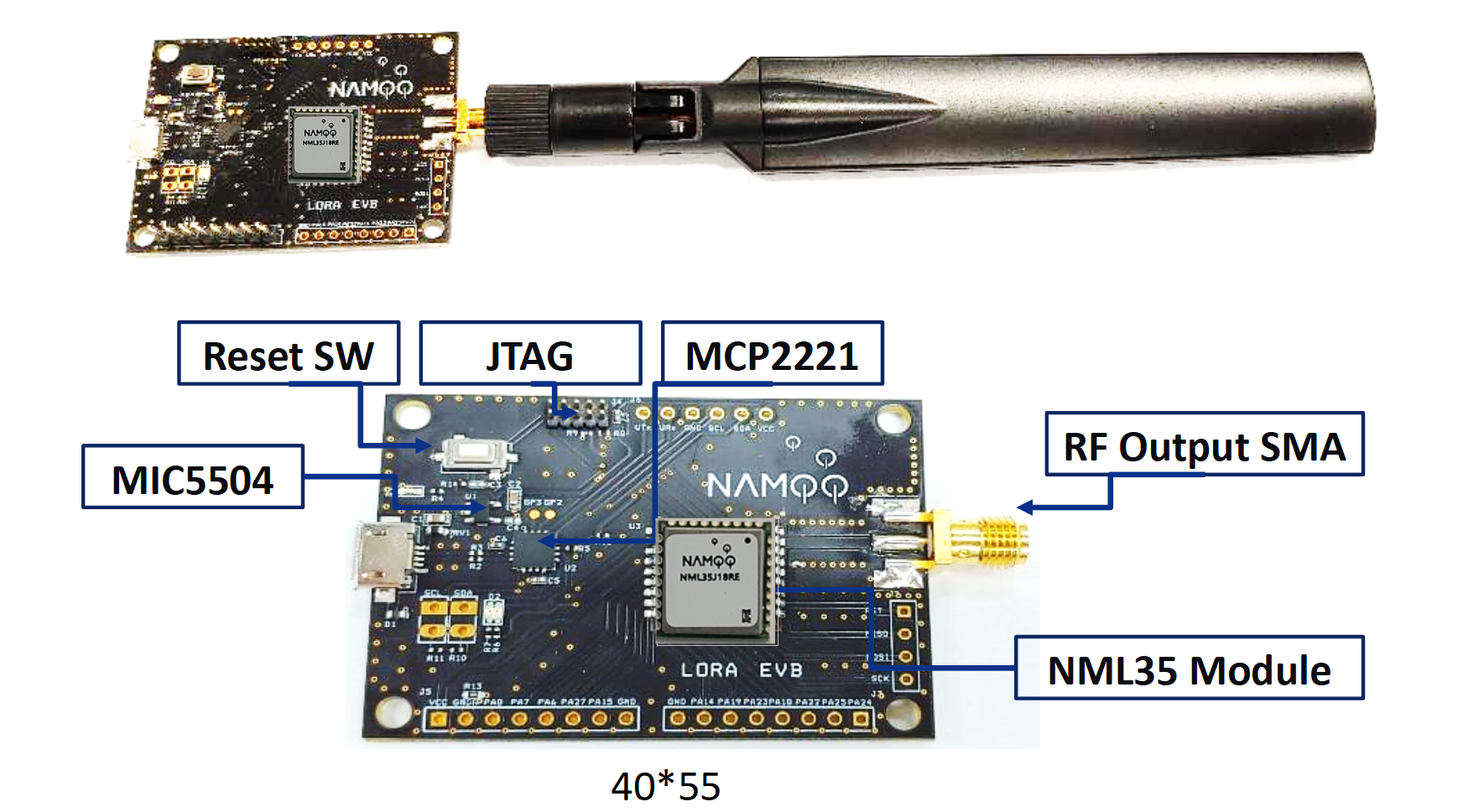 KC인증 LoRa Module - NML35 / 디바이스마트