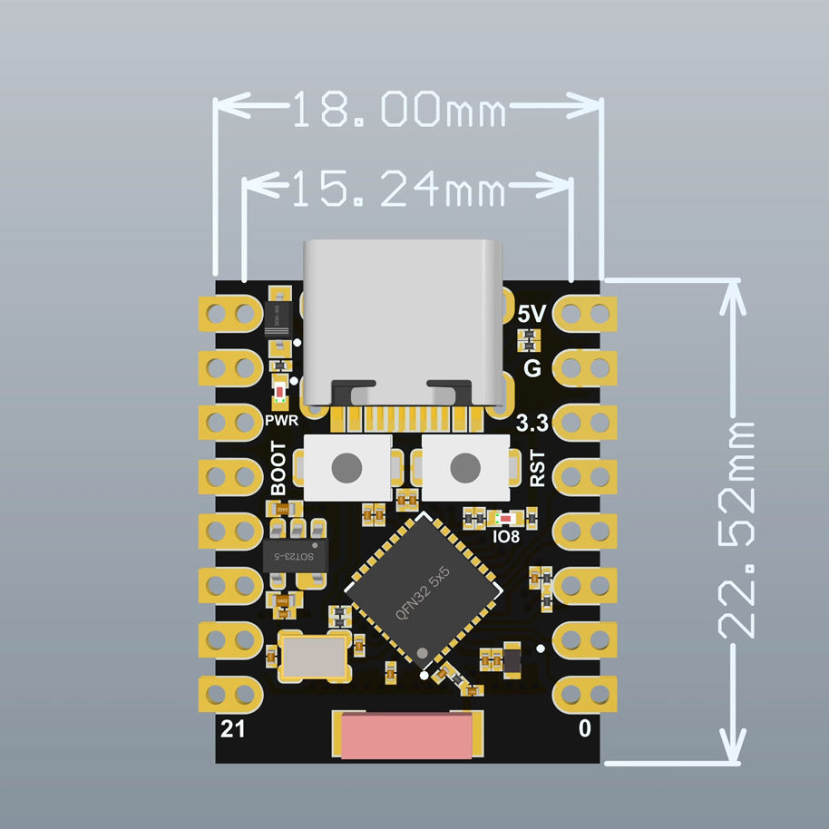 ESP32-C3 SuperMini 개발보드 블랙 [CMODULE-13] / 디바이스마트