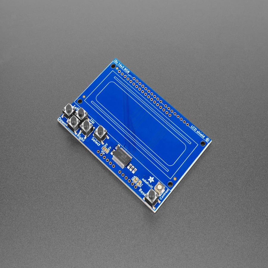 Adafruit I2C Controlled + Keypad Shield Kit for 16x2 LCD [ada-715] / 디바이스마트
