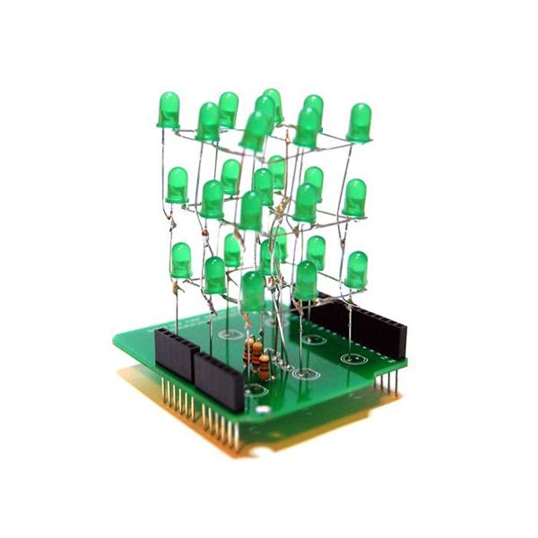 3x3x3 LED Cube Arduino Shield [110990172] / 디바이스마트