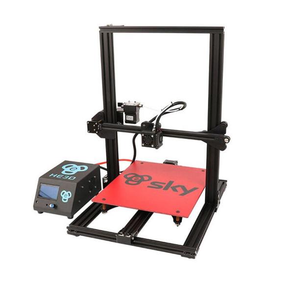 HE3D® SKY Full Aluminium Frame Preassembled 3D Printer 300x300x400mm Printing Size With Titan ...