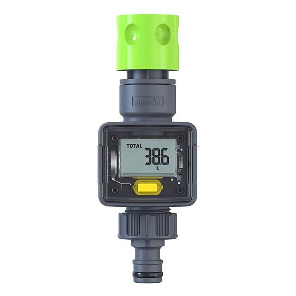 RAINPOINT Water Meter, Digital Water Flow Meter with Quick Connectors ...