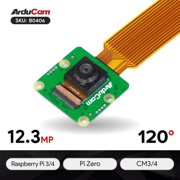 Arducam 12MP IMX378 Camera Module with wide angle for Raspberry Pi ...