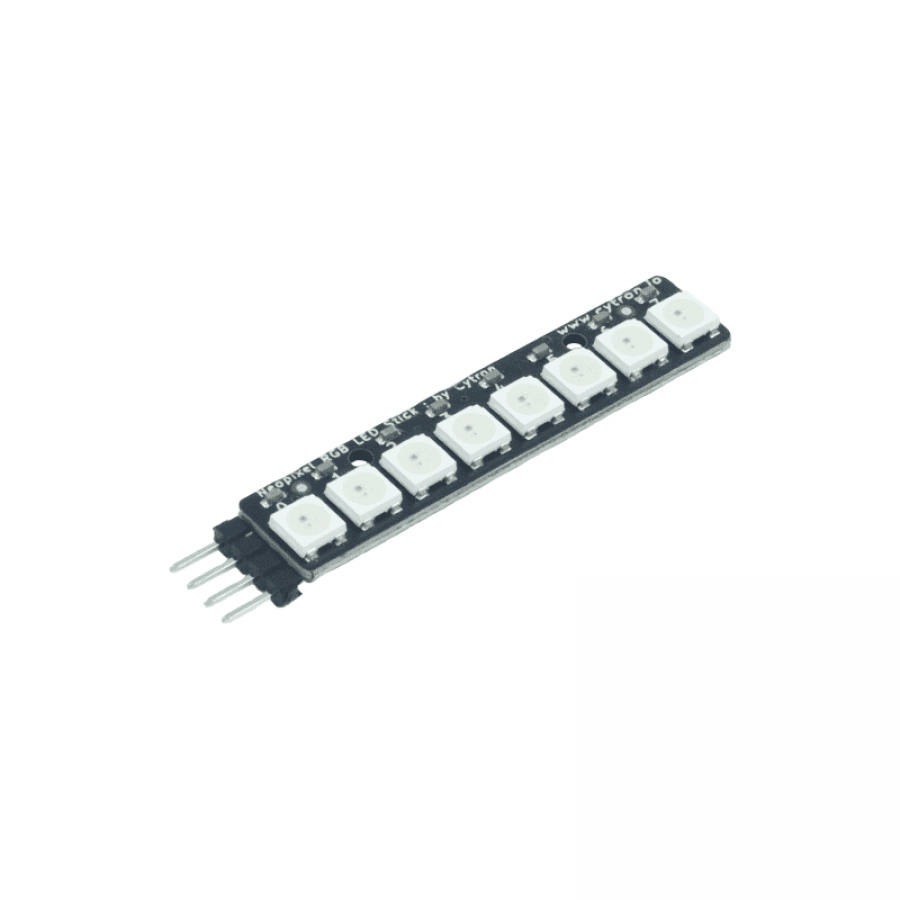 RGB LED Stick (Neopixel-compatible) by Cytron [BCY-NEO-STICK-8] / 디바이스마트