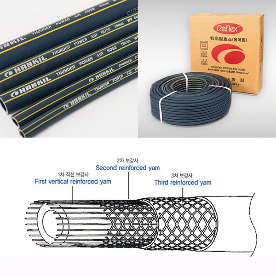 고압 에어호스 내경 16mm [1M] / 디바이스마트