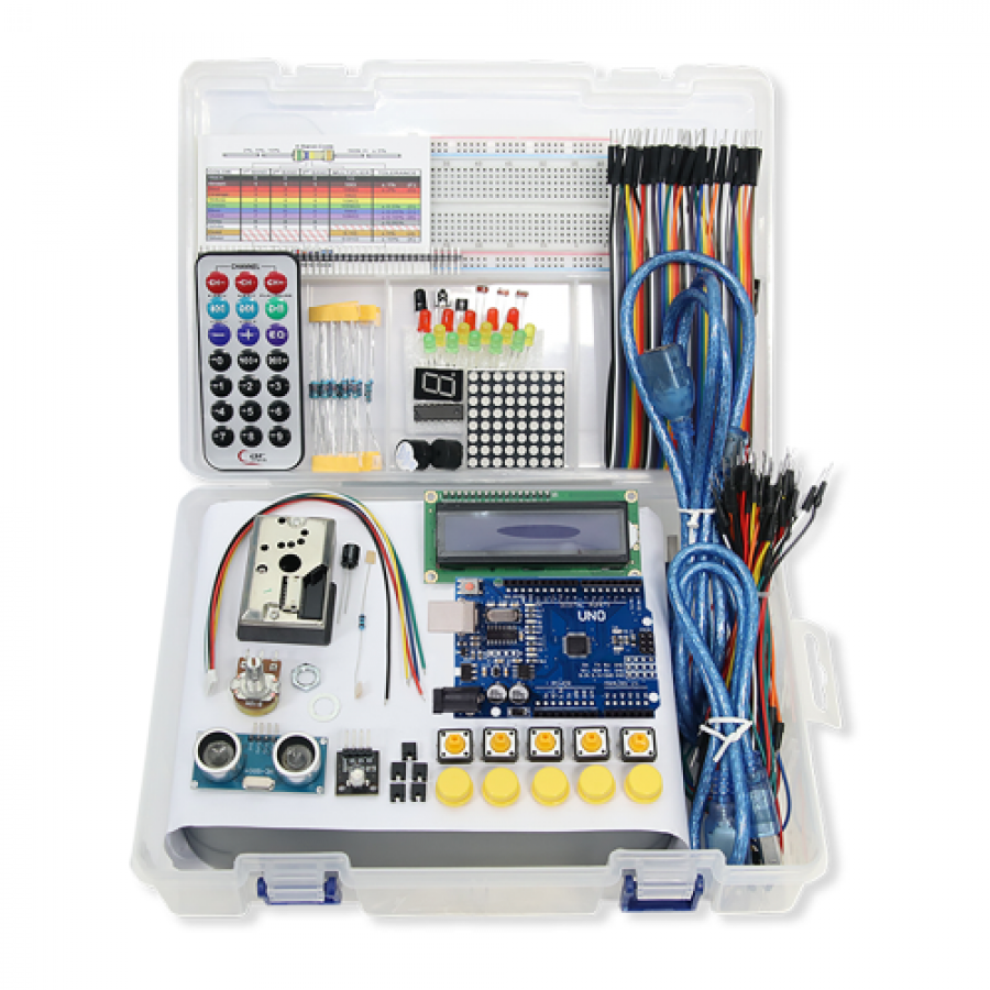 아두이노 우노 R3 미세먼지 실습 키트 E2-D / 디바이스마트