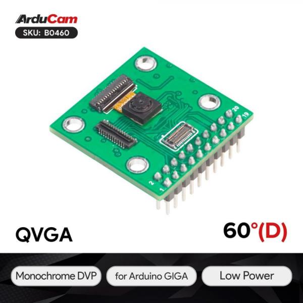HM01B0 QVGA Monochrome DVP Camera Module for Arduino GIGA R1 WIFI Board ...