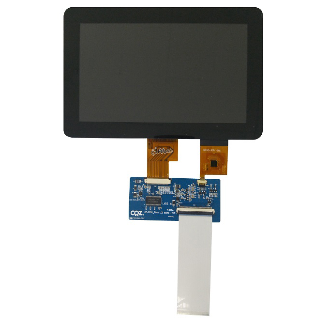 7인치 정전식 LCD, 7inch TFT LCD with Capacitive Touch Screen ( 1024x600 ...
