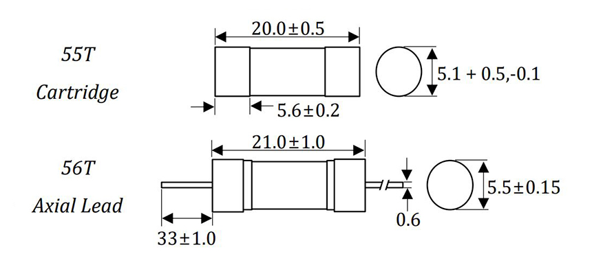 세라믹 휴즈 5 x 20 6.3A [55T] / 디바이스마트