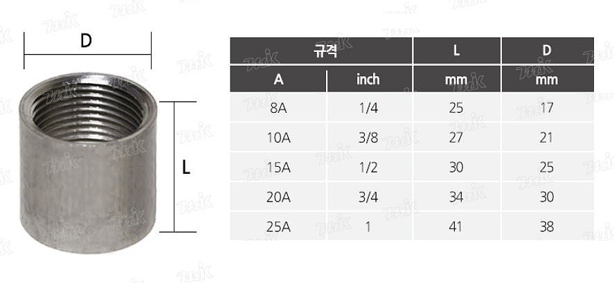 스텐나사 소켓 1EA 10 (3/8") / 디바이스마트