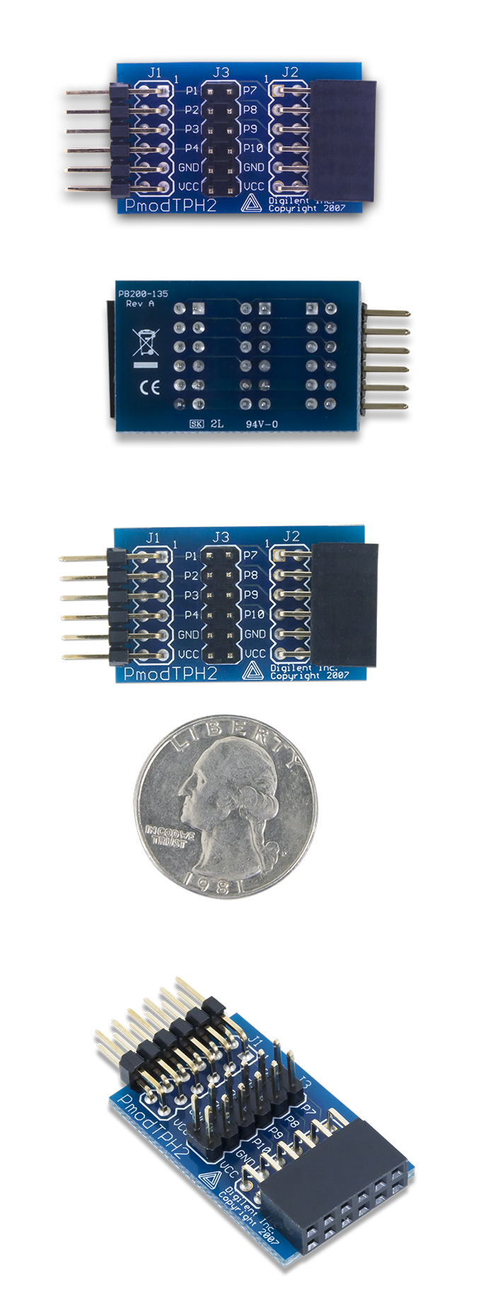 PmodTPH2: 12-pin Test Point Header : 컴퓨존