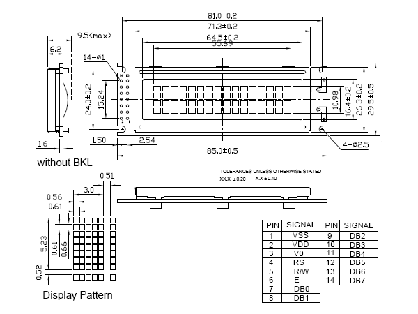 16x2 Character LCD (Parallel Interface) #773 / 디바이스마트